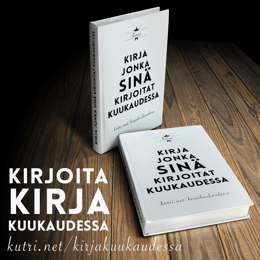 Kirjoita kirja kuukaudessa · Kutri.net